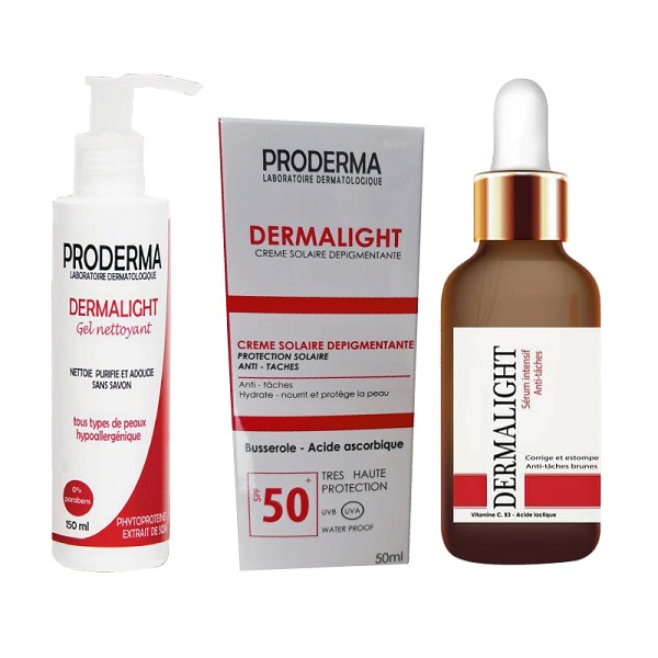 PRODERMA DERMALIGHT PACK ANTI TACHES + GEL NETTOYANT OFFERT - Para Dream